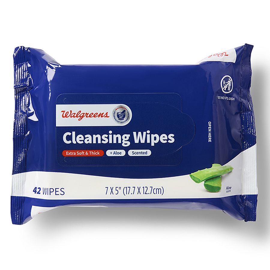 Walgreens Cleansing Wipes With Aloe Aloe | Walgreens