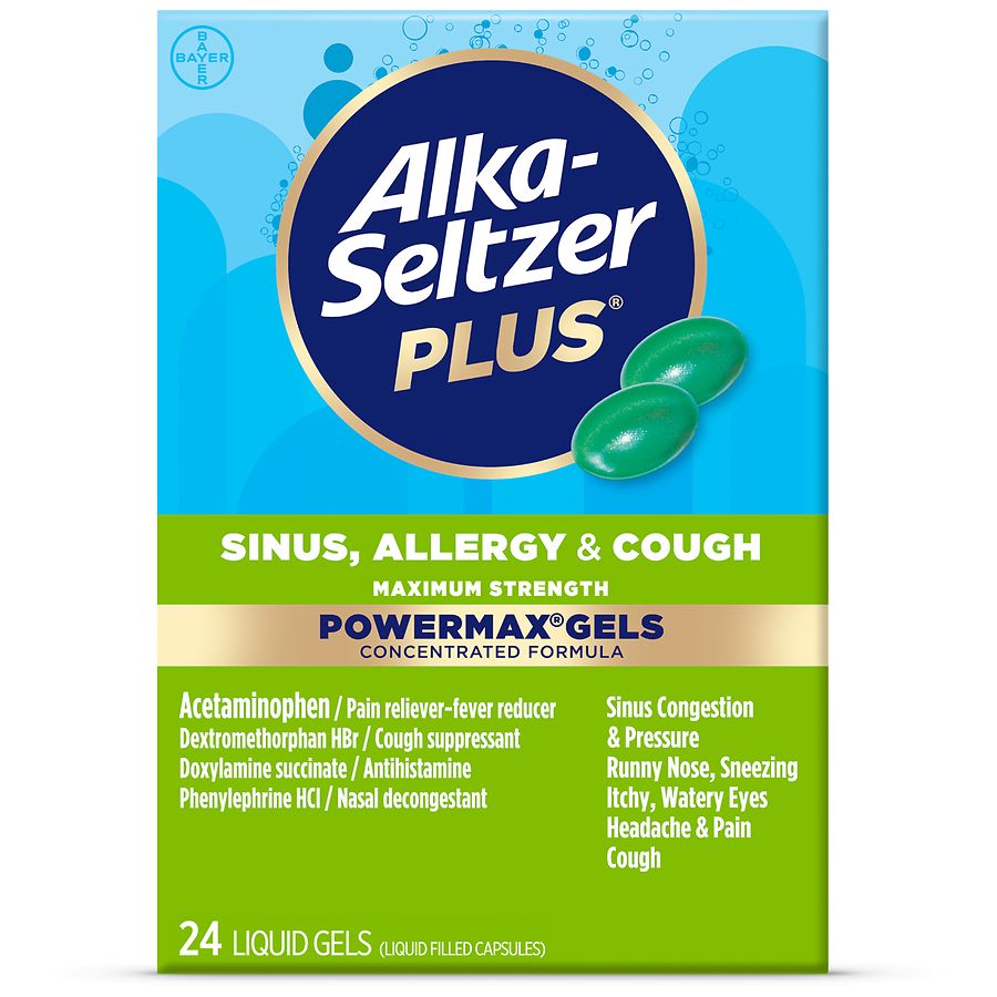 Alka-Seltzer Plus Sinus, Allergy & Cough PowerMax Gels | Walgreens