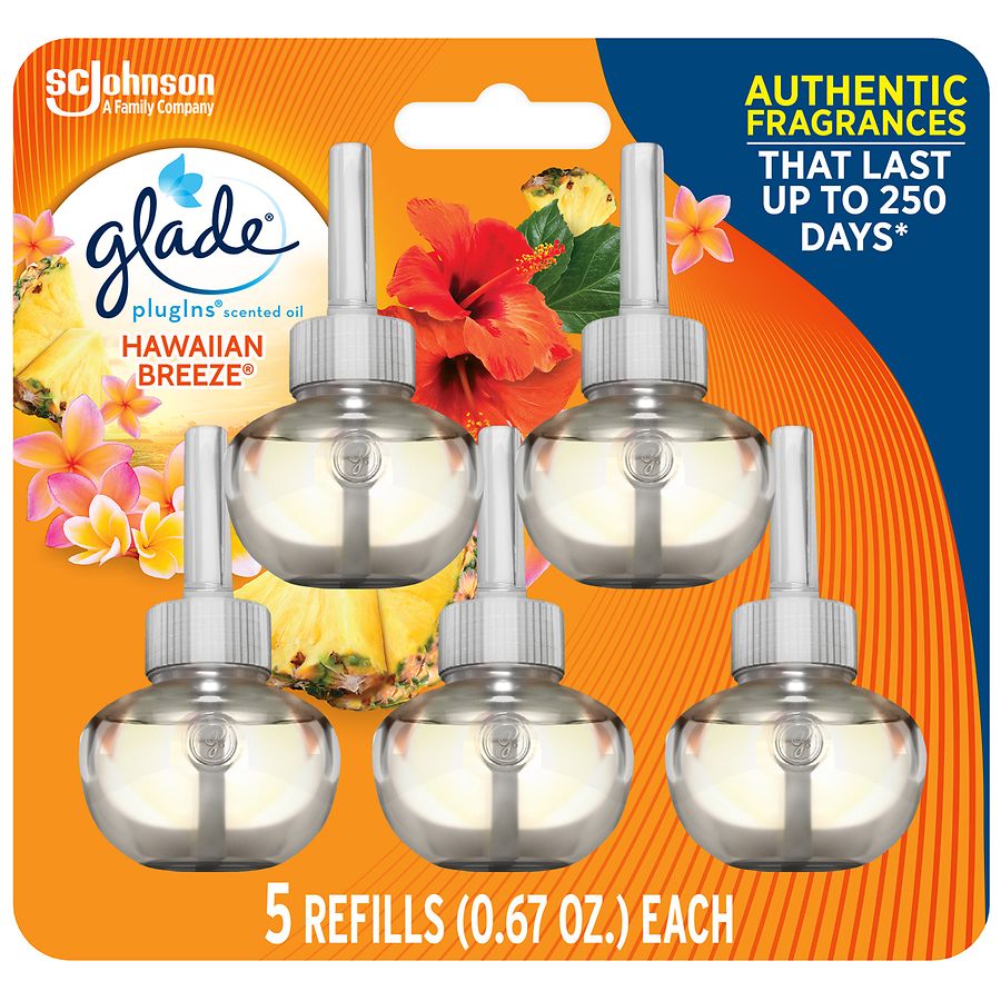 Glade PlugIns Scented Oil Refill, Essential Oil Infused Wall Plug In ...