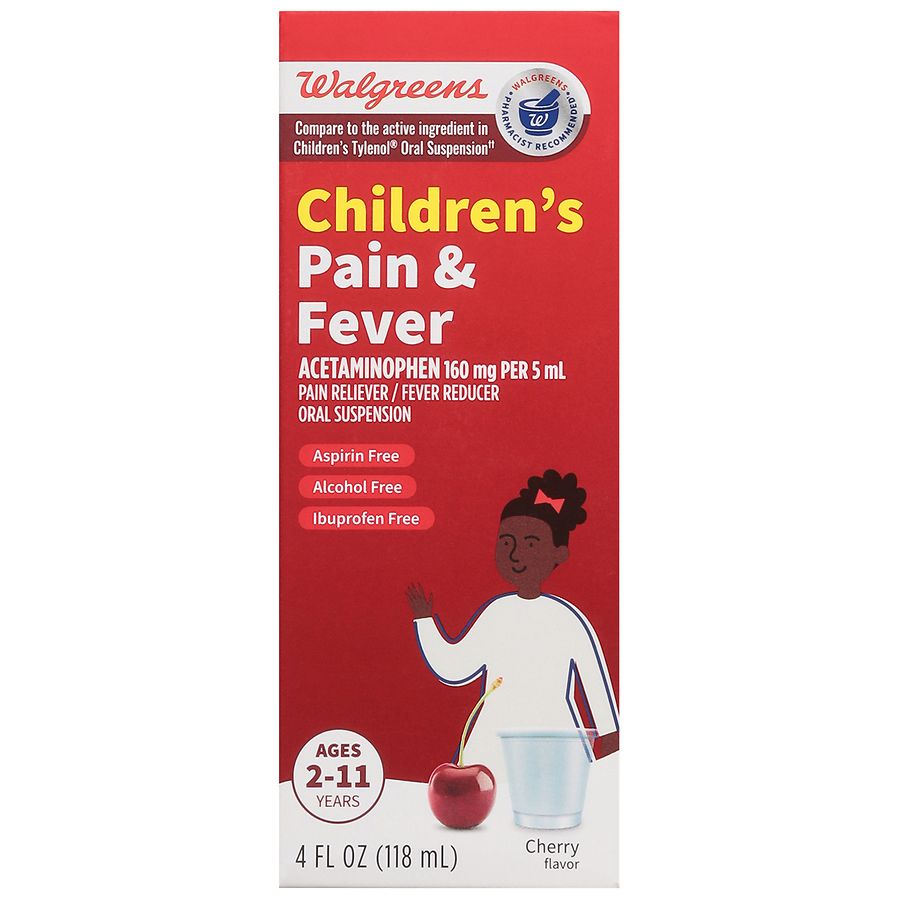 Walgreens Children's Pain & Fever Liquid Cherry | Walgreens