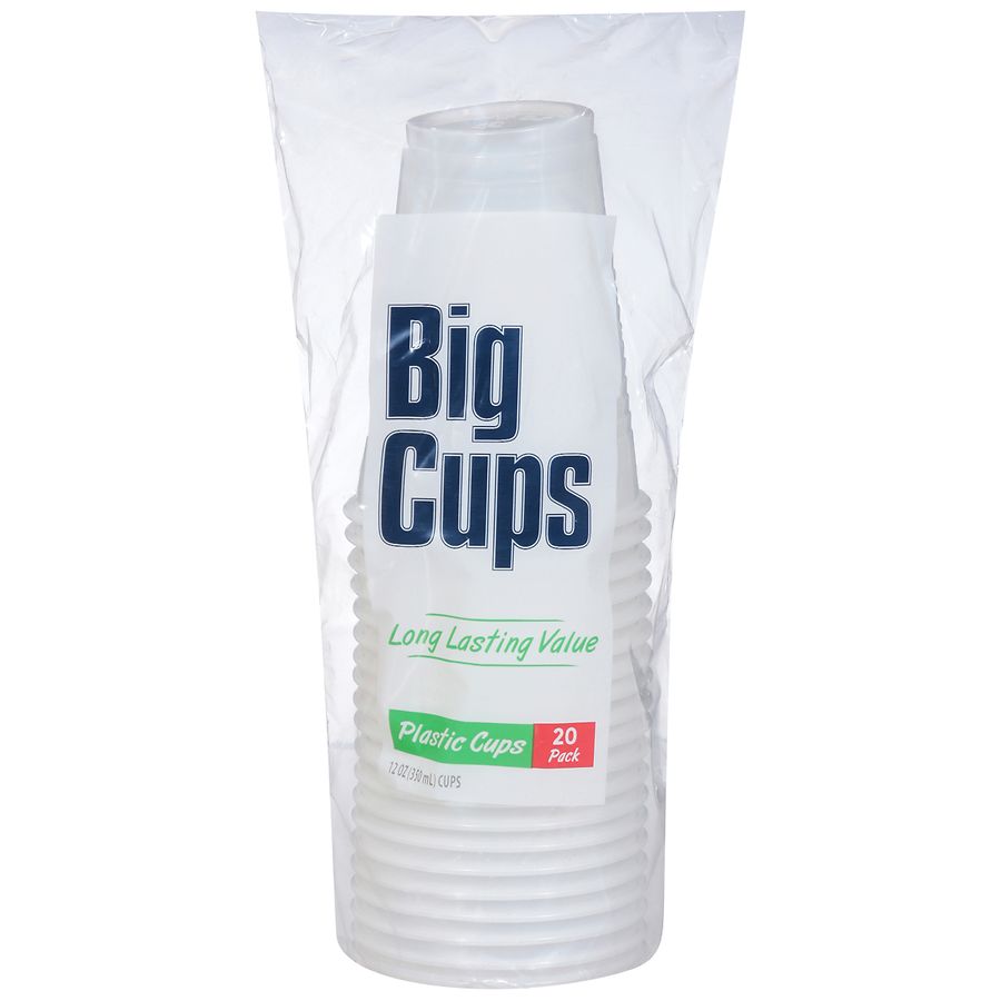 Walgreens Plastic Cups, Long Lasting Value 12 Fluid Ounce | Walgreens