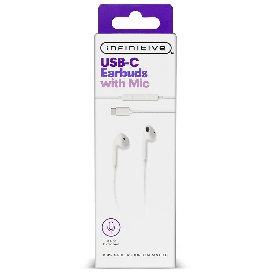 Infinitive USB-C Wired Earbuds | Walgreens