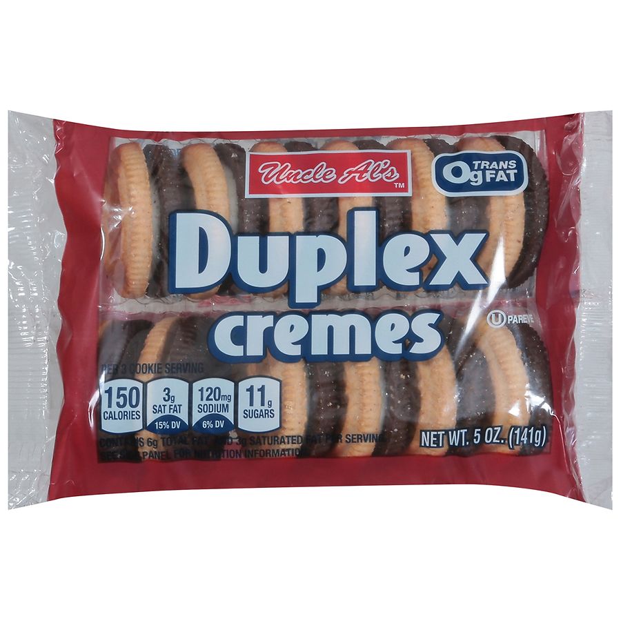Uncle Al's Cremes Cookies Duplex (Chocolate/Vanilla) | Walgreens