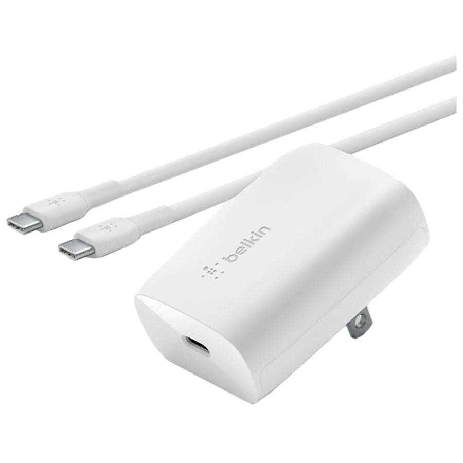 Belkin USB-C Wall Charger 30 Watt & USB-C to USB-C Cable Fast Charge ...