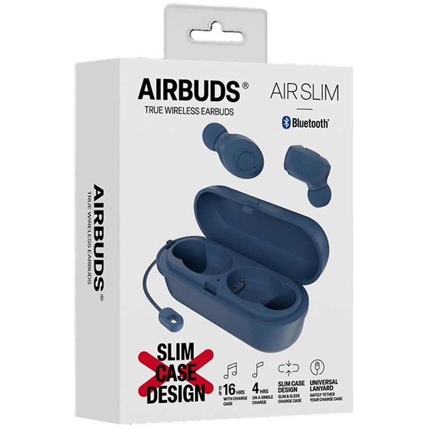 Airbuds Air Slim True Wireless Earbuds Navy | Walgreens