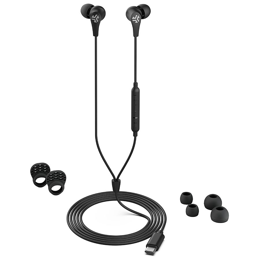 JLab Audio Pro USB C Wired Earbuds Black | Walgreens