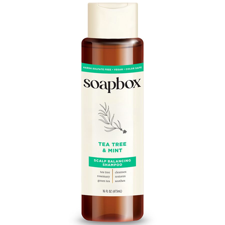 Soapbox Tea Tree Clean & Purify Deep Cleansing Shampoo with Jojoba Oil ...