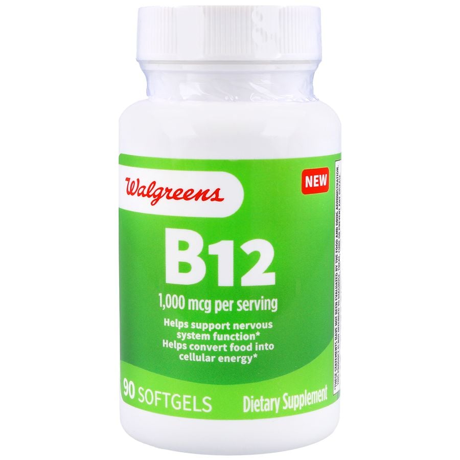Walgreens B12 1,000 mcg Softgels | Walgreens
