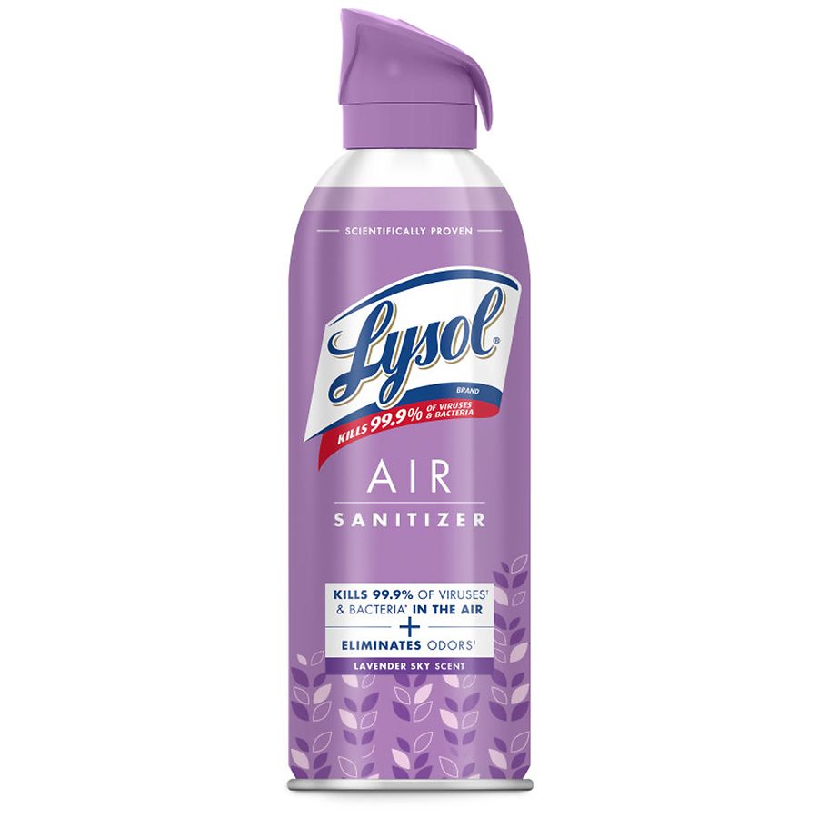 Lysol Air Sanitizer Spray, For Odor Elimination Lavender Sky | Walgreens