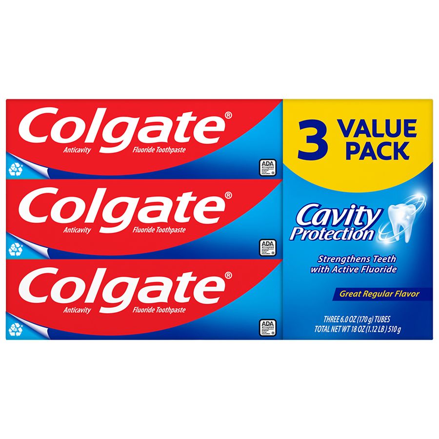 Colgate Toothpaste with Fluoride Regular | Walgreens