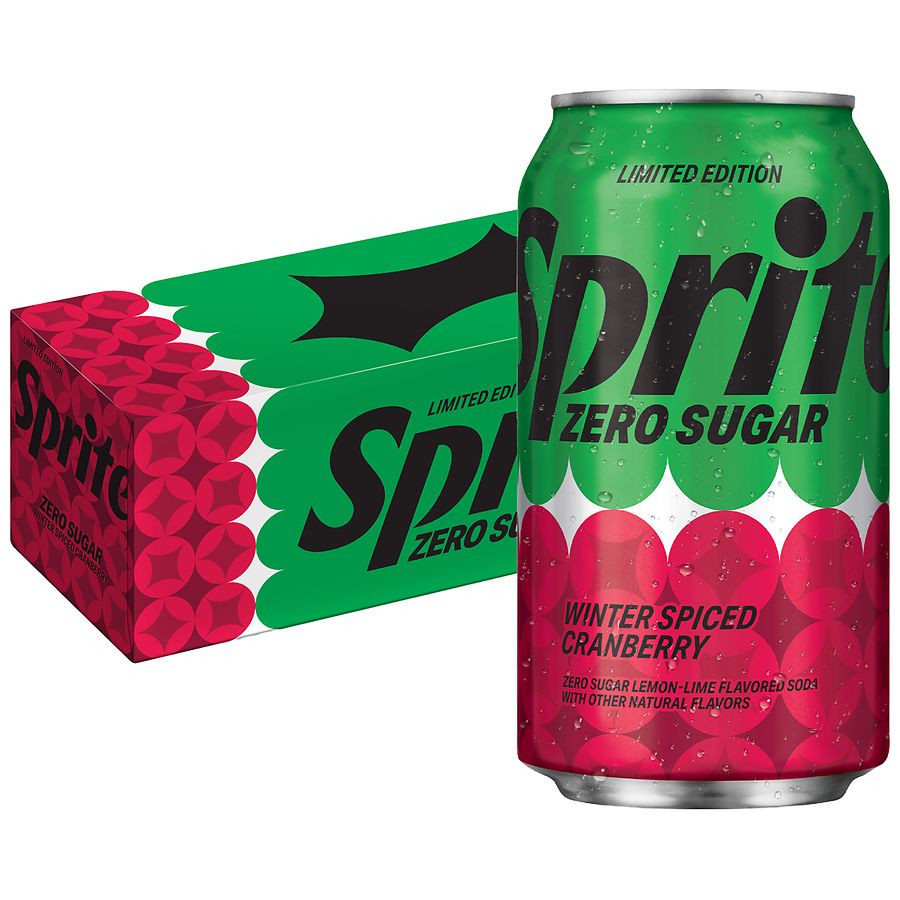 Sprite Zero Sugar Soda Pop Winter Spiced Cranberry | Walgreens