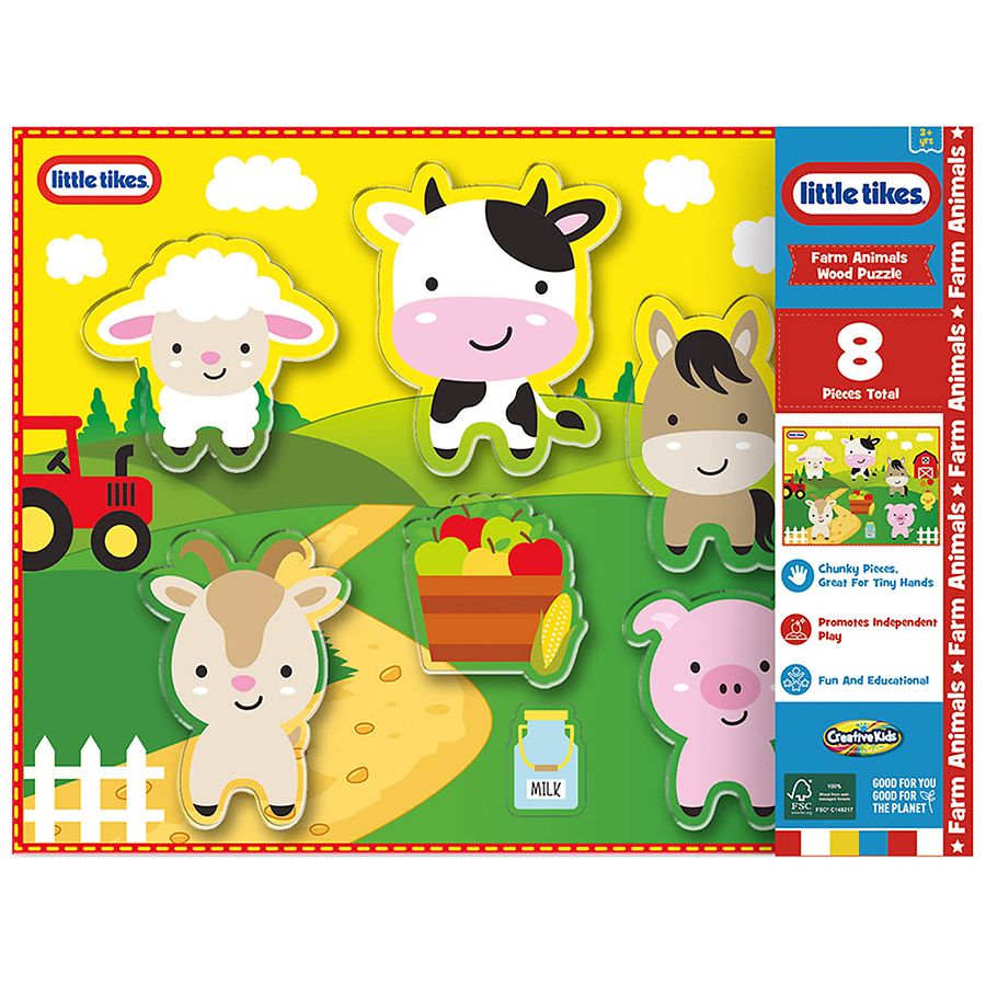 Little Tikes Wood Puzzle-Farm Animals | Walgreens