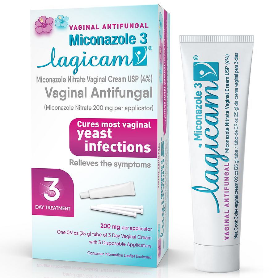Lagicam 3-Day Vaginal Antifungal Miconazole, Quick Yeast Infection ...