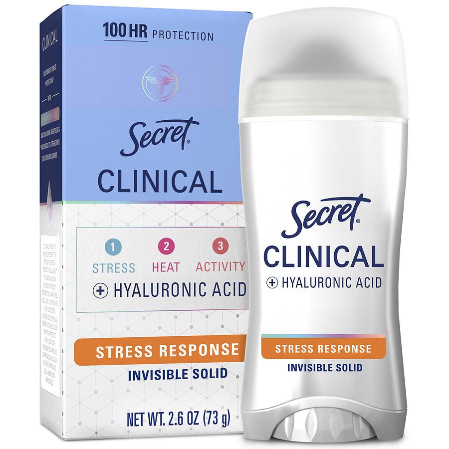 Secret Invisible Solid Antiperspirant & Deodorant For Women Stress ...