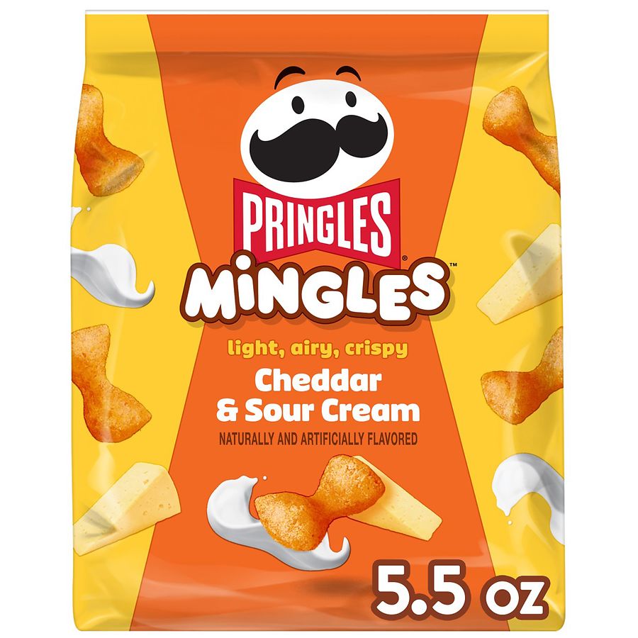 Pringles Mingles Puffed Snacks Cheddar and Sour Cream | Walgreens