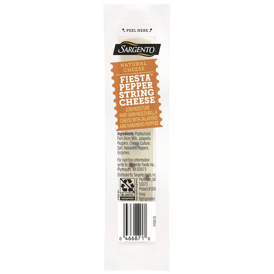 Sargento Natural String Cheese Snack Fiesta Pepper | Walgreens