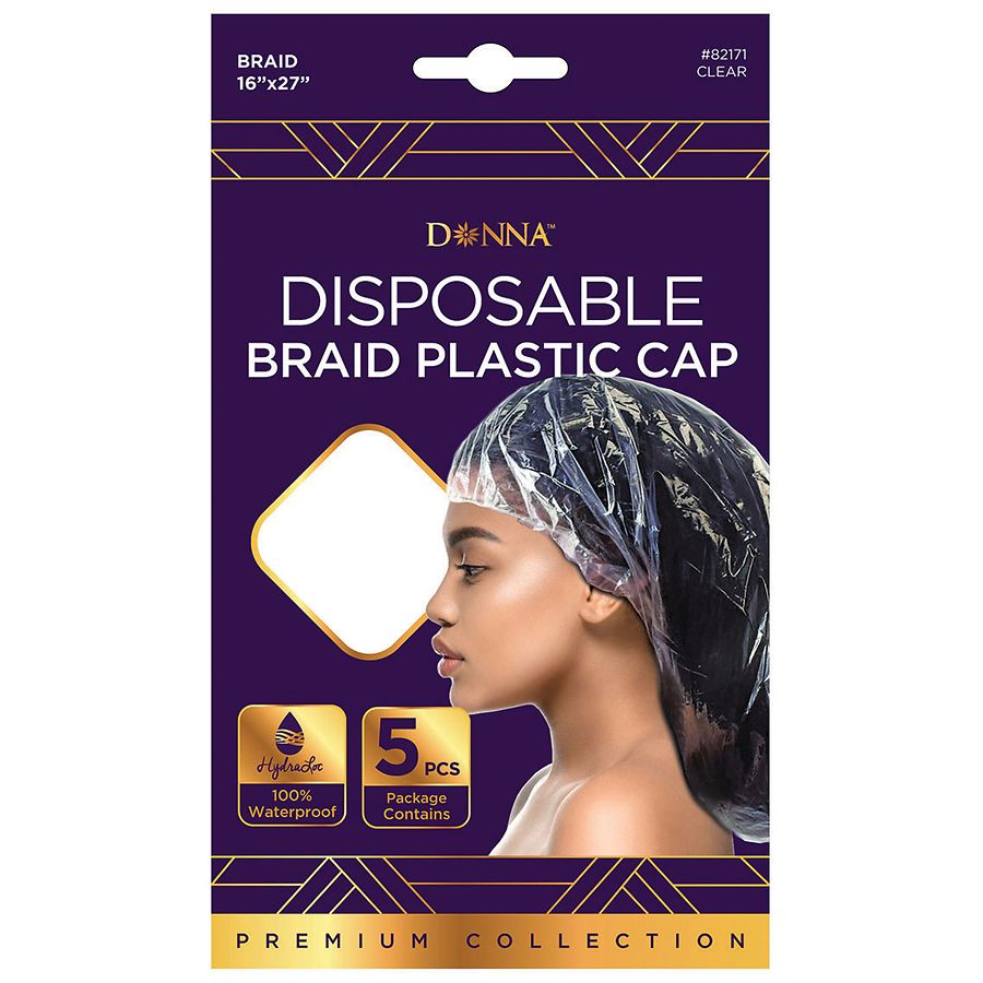 Donna Disposable Braid Plastic Caps | Walgreens