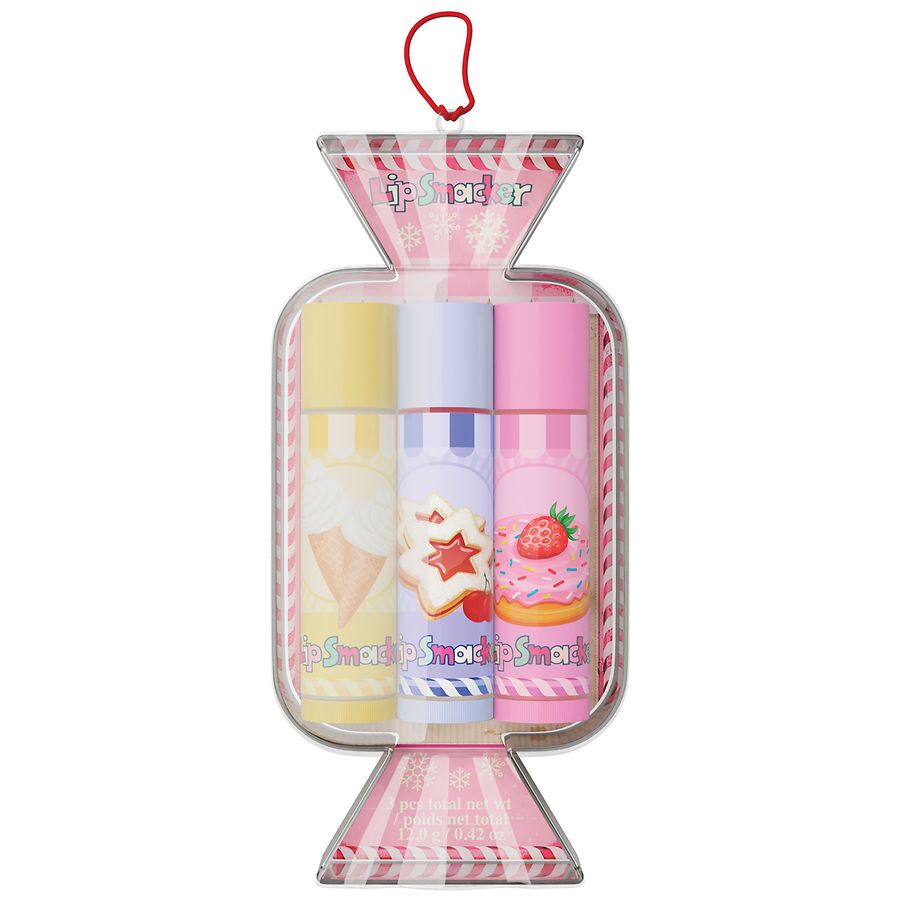 Lip Smacker Holiday Candy Lip Balm Trio Pink | Walgreens