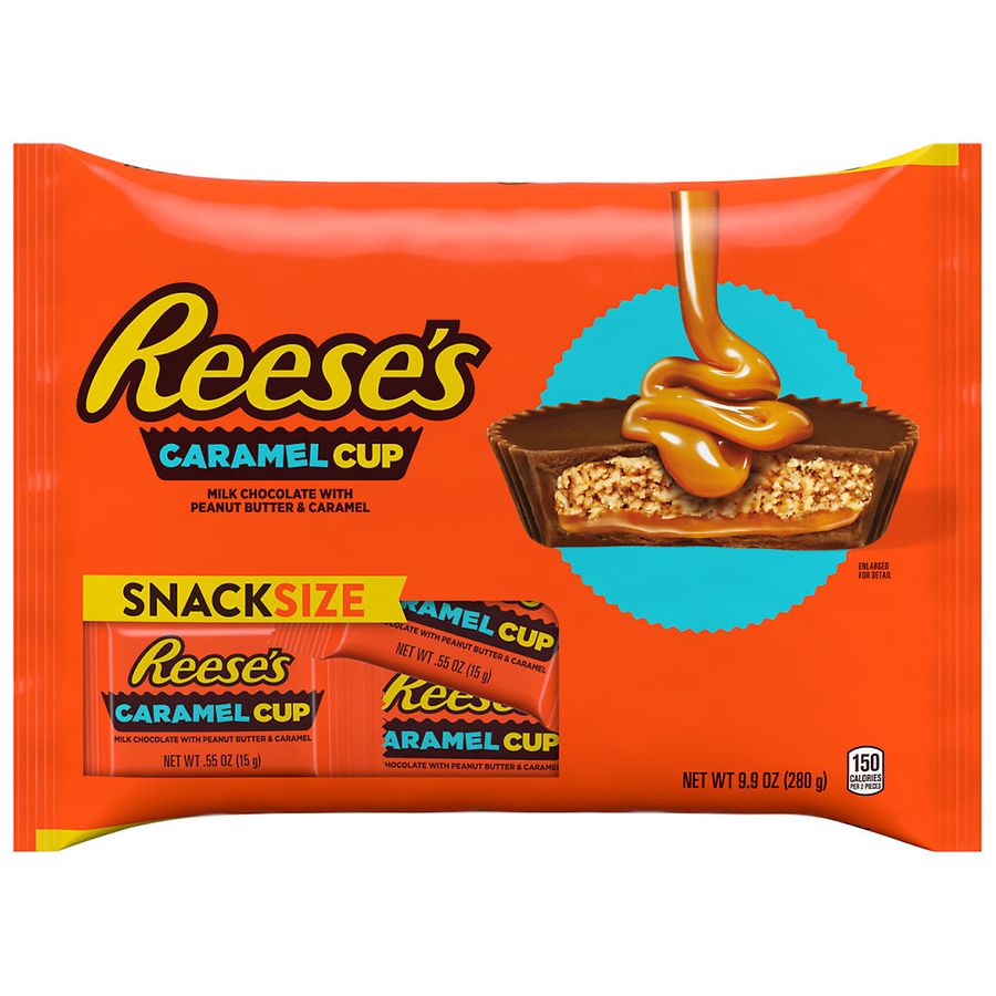 REESE'S Snack Size Peanut Butter Caramel Cups | Walgreens