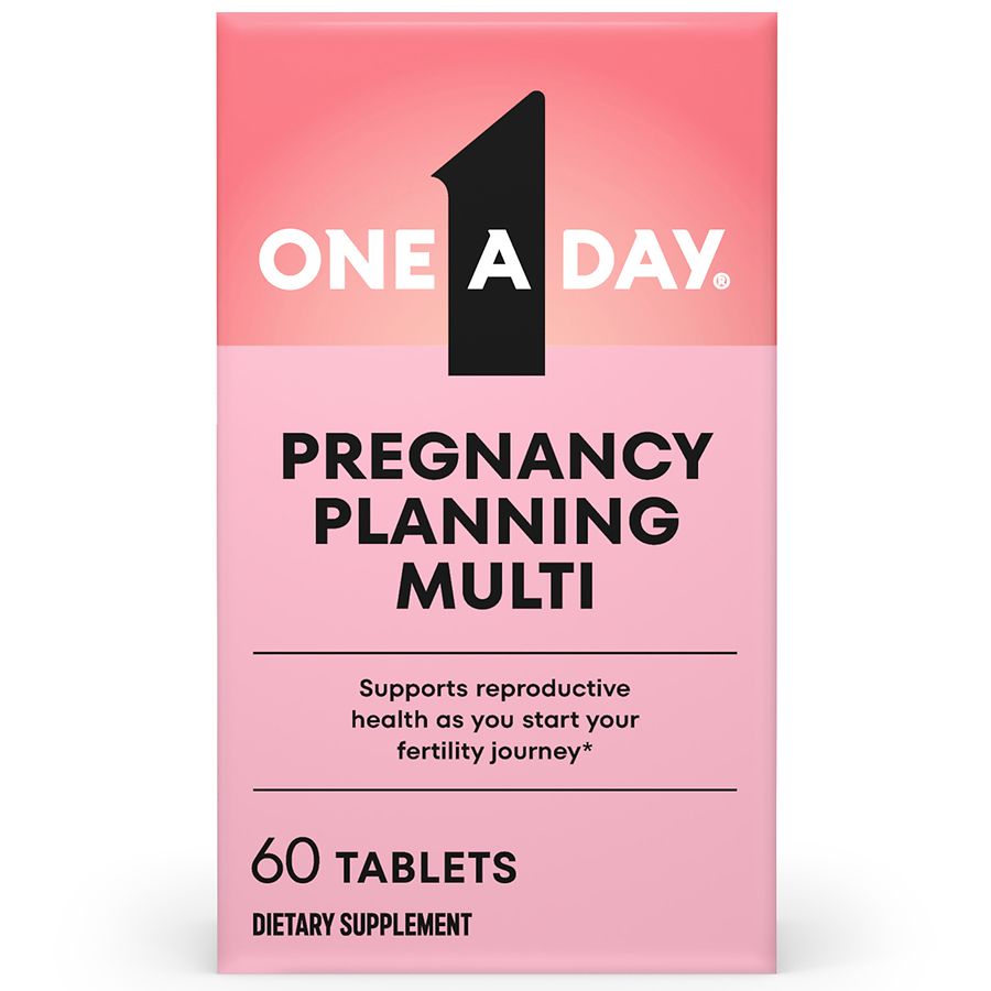 One A Day Pregnancy Planning Multi, Prenatal Vitamins with Folic Acid ...
