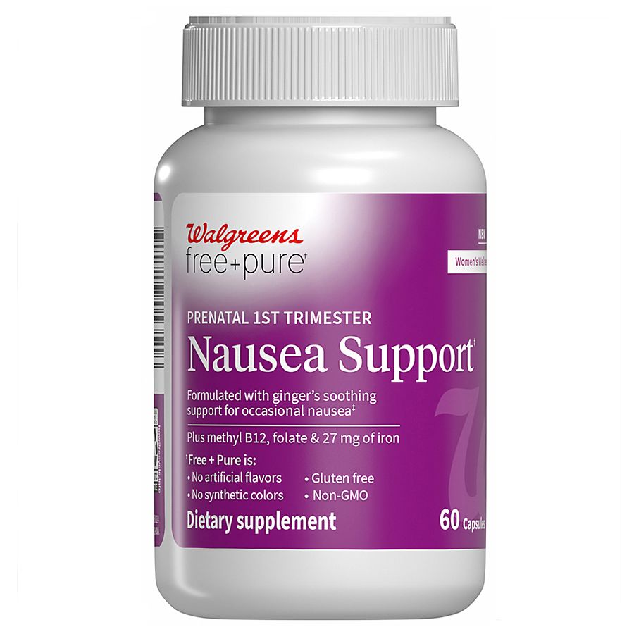 Walgreens Free & Pure Prenatal 1st Trimester Nausea Support | Walgreens
