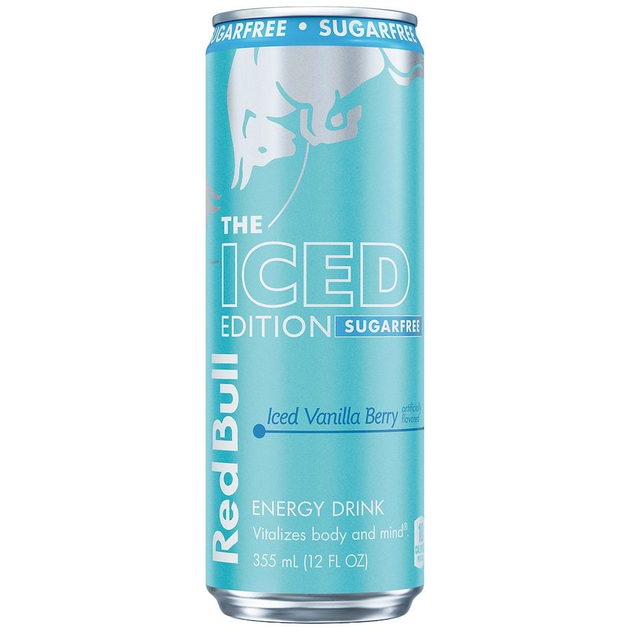 Red Bull Iced Edition Sugarfree Energy Drink Iced Vanilla Berry | Walgreens