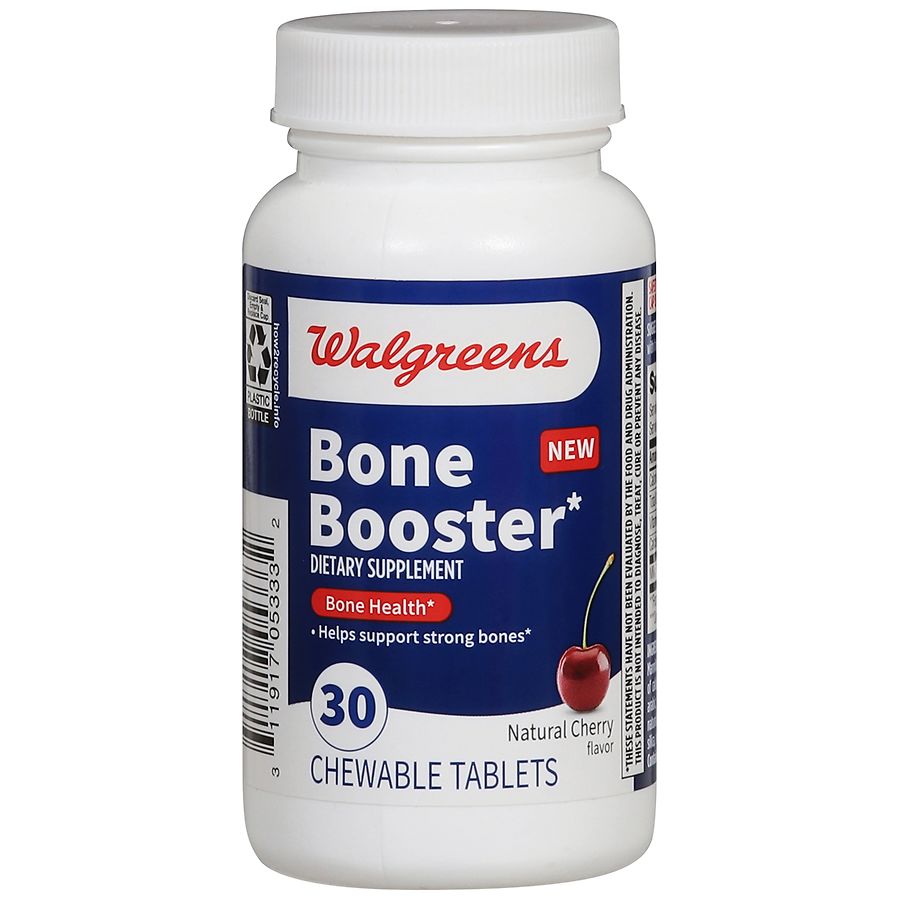 Walgreens Bone Booster Chewable Tablets Cherry | Walgreens