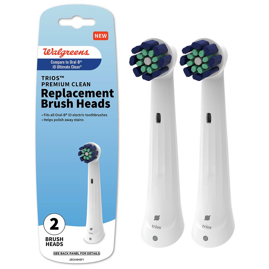 Walgreens Trios Premium Clean Replacement Brush Heads | Walgreens