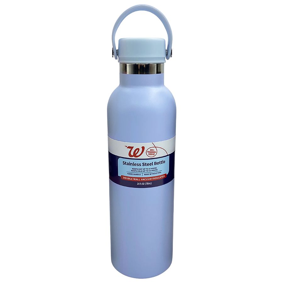 Walgreens Double Wall Stainless Steel Bottle with Screw Top Lid | Walgreens