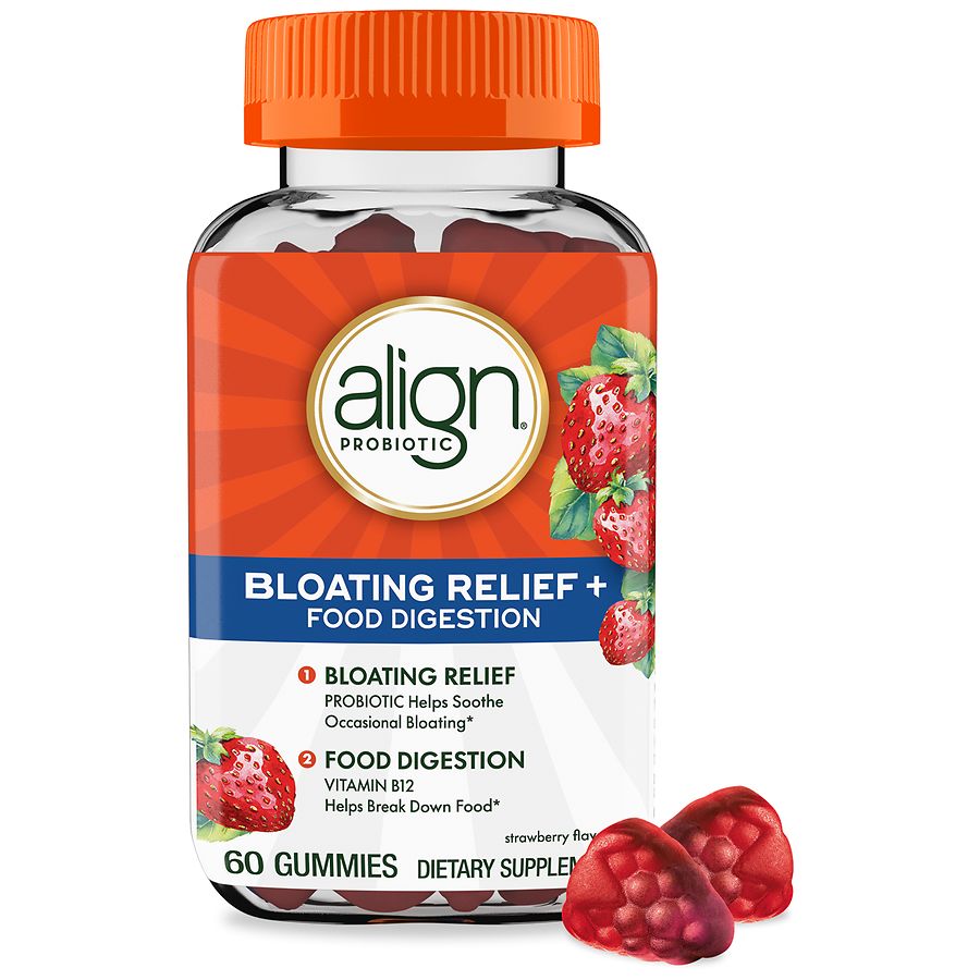 Align Bloating Relief + Food Digestion, Probiotics for Women and Men ...
