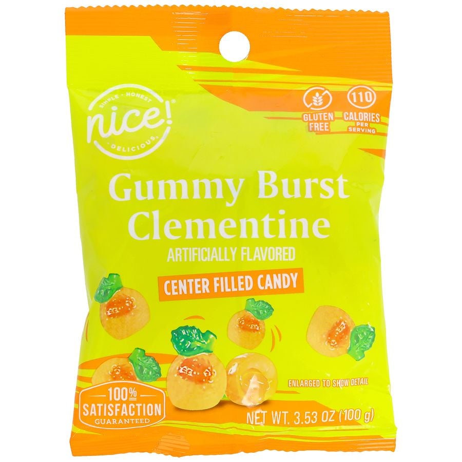 Nice! Gummy Burst Center Filled Candy Clementine | Walgreens