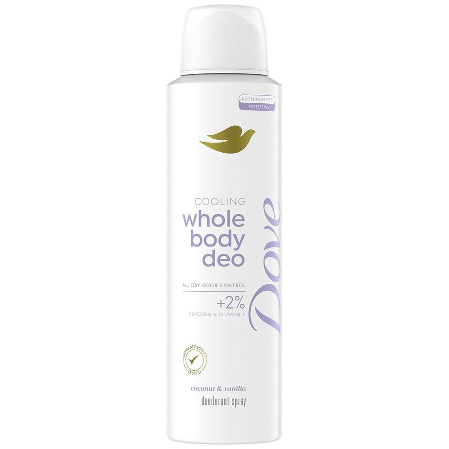 Dove Whole Body Deo Aluminum Free Spray Coconut & Vanilla | Walgreens