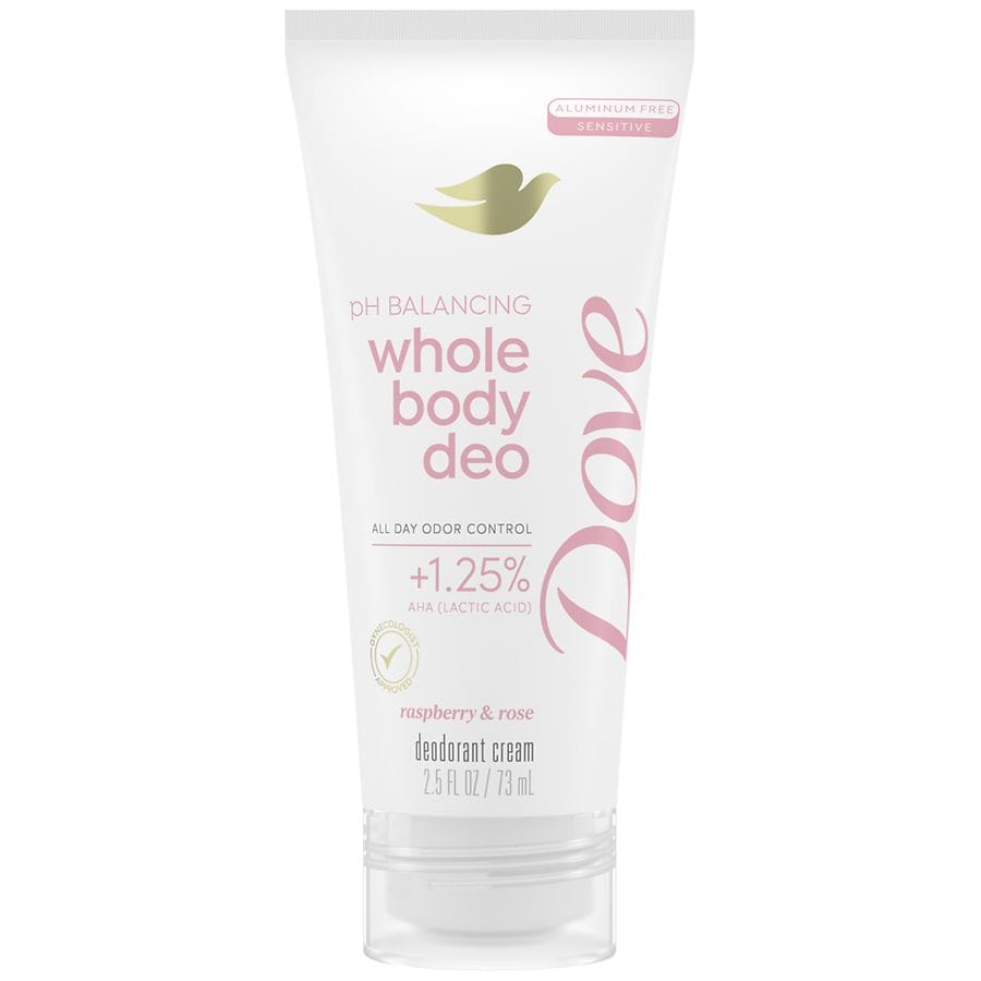 Dove Whole Body Deo Deodorant Cream Raspberry & Rose | Walgreens