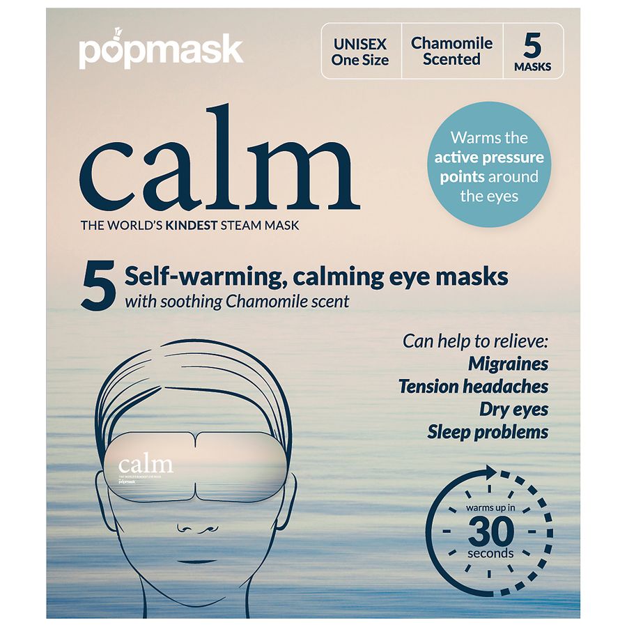 Popmask Calm Self-Warming, Calming Eye Masks Soothing Chamomile | Walgreens