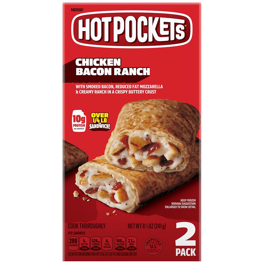 Hot Pockets Sandwiches Chicken Bacon Ranch | Walgreens