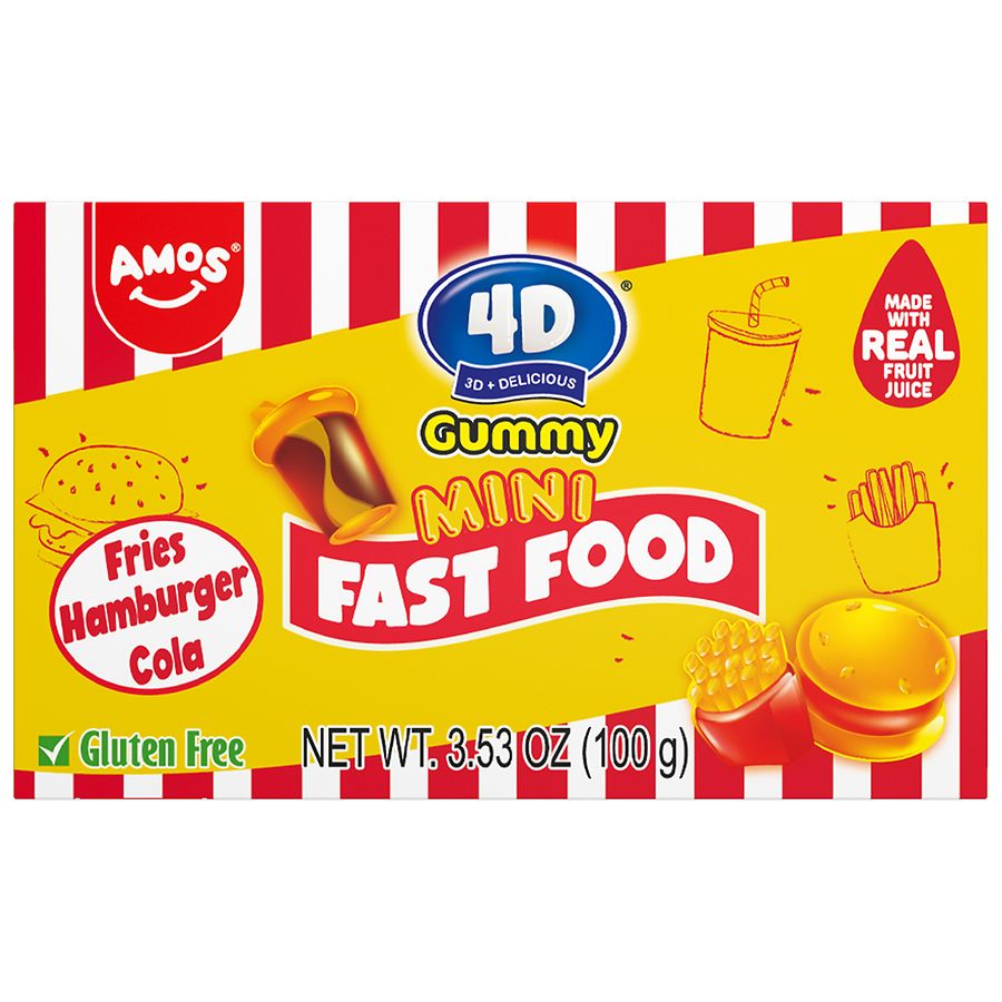Amos 4D Mini Fast Food Gummies | Walgreens