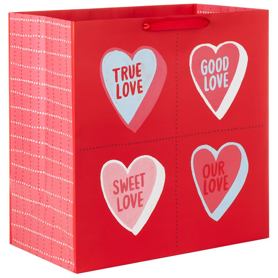 Hallmark Valentine's Day Gift Bag (Candy Hearts) Red | Walgreens