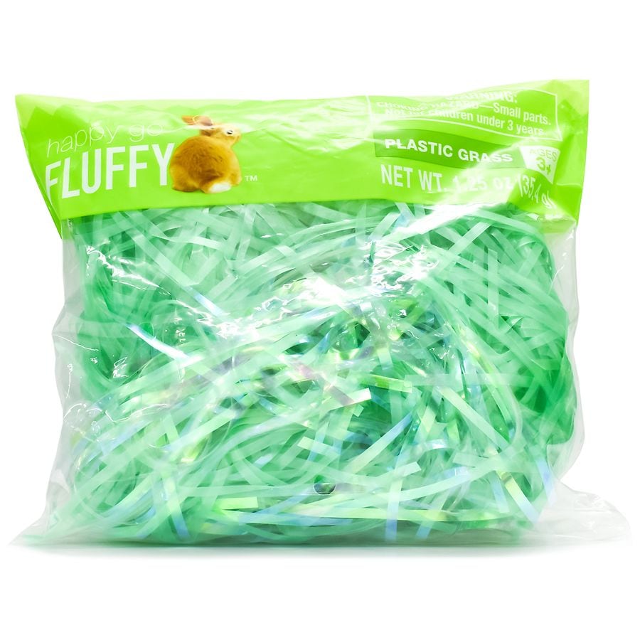 Happy Go Fluffy Plastic Easter Basket Grass | Walgreens