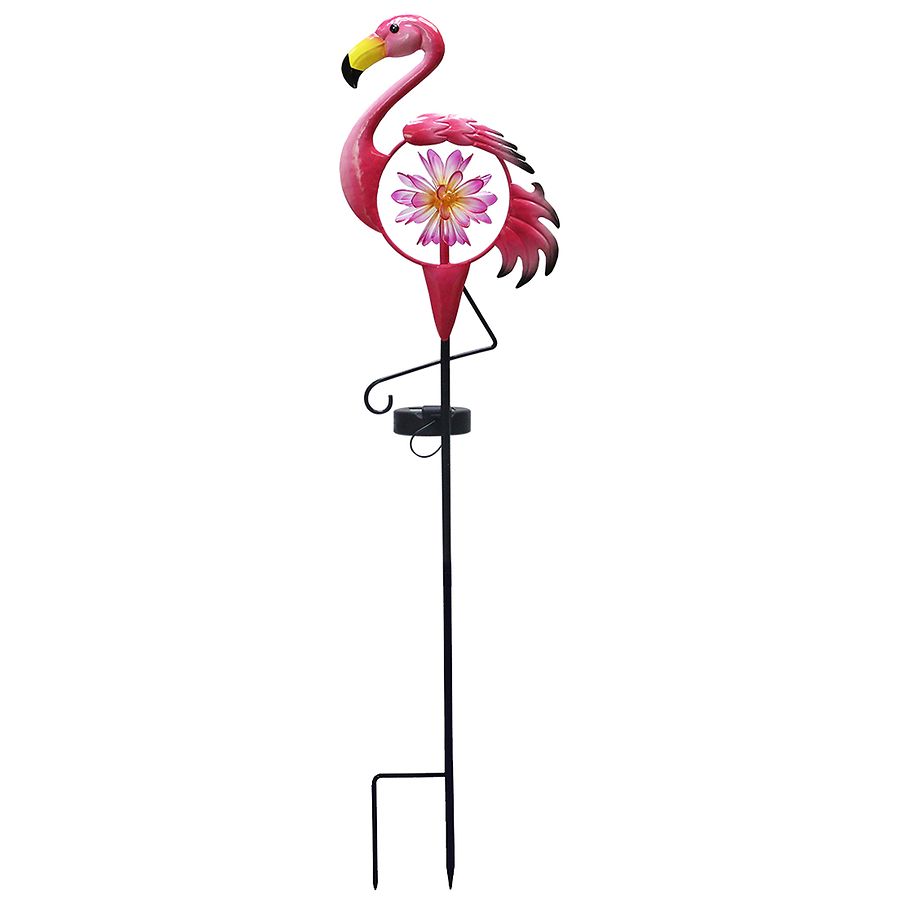 Festive Voice Garden Party Flamingo Solar Garden Stake | Walgreens