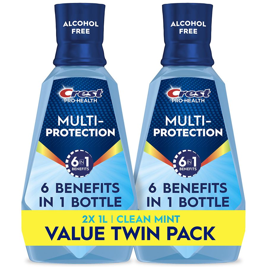 Crest Pro-Health Advanced Mouthwash, Alcohol Free, Multi-Protection ...