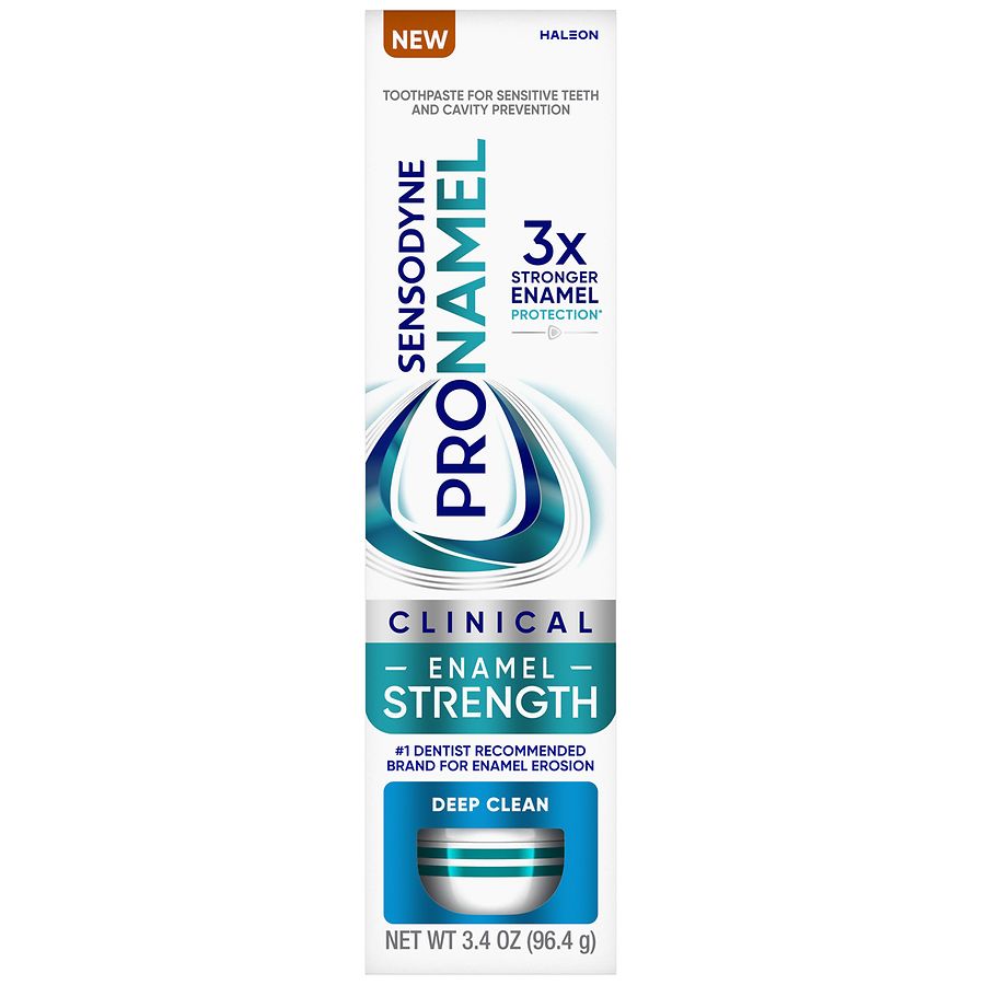 Sensodyne Pronamel Clinical Enamel Strength Toothpaste, Deep Clean Mint ...