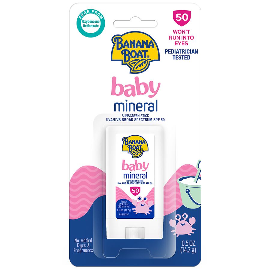 Banana Boat Baby Mineral Sunscreen Stick SPF 50 | Walgreens