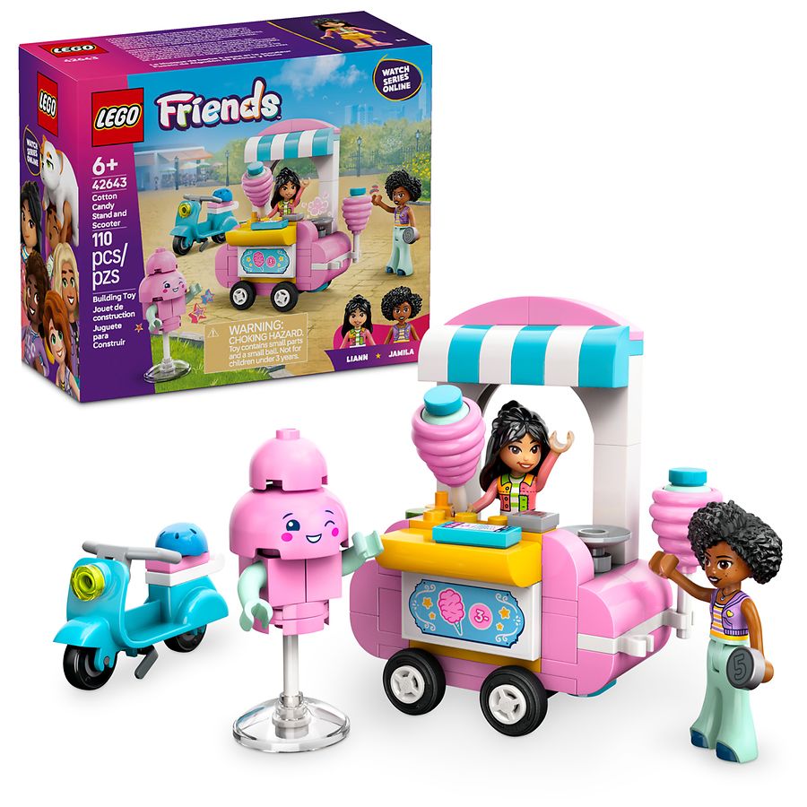 Lego Friends Cotton Candy Stand And Scooter 110 Pieces Multicolor ...