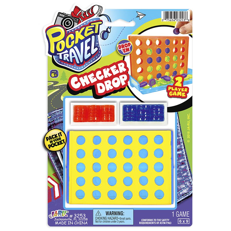 Ja-Ru Pocket Travel Game, Checker Drop | Walgreens