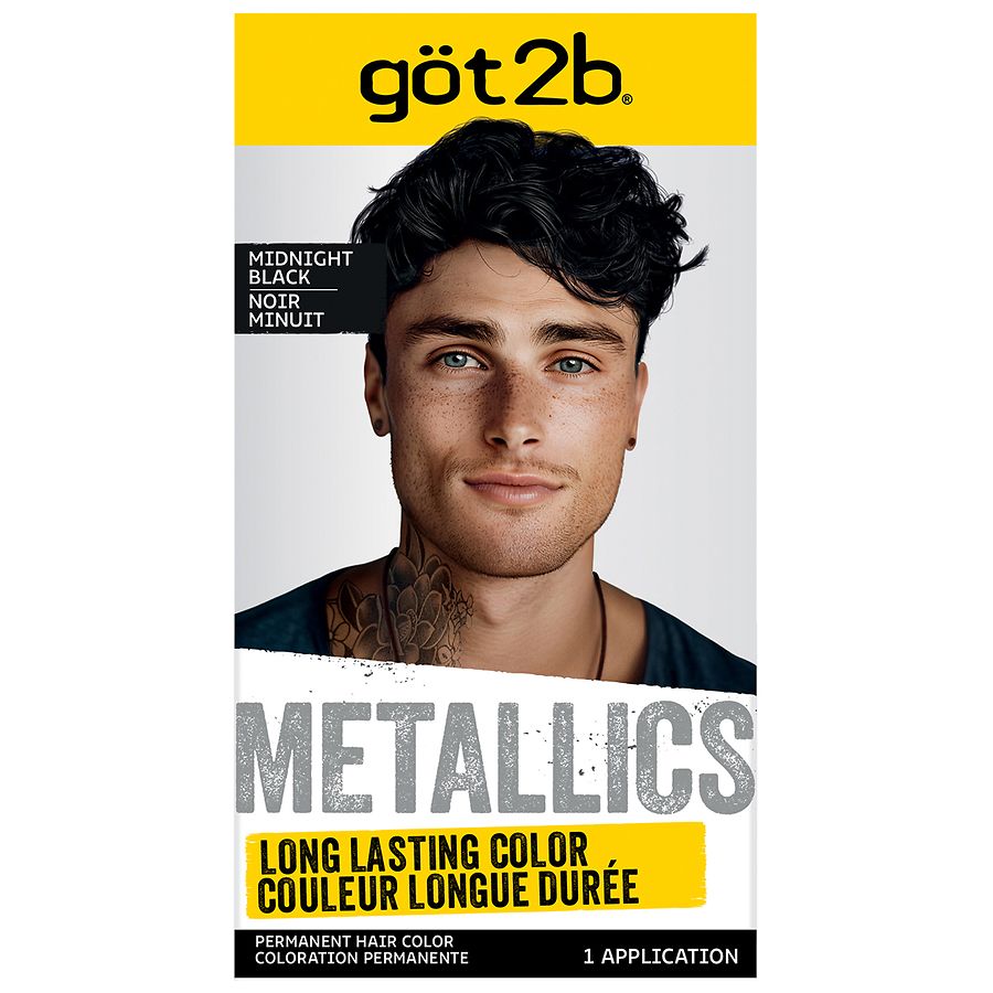 Got2b Metallics Hair Color, Midnight Black | Walgreens