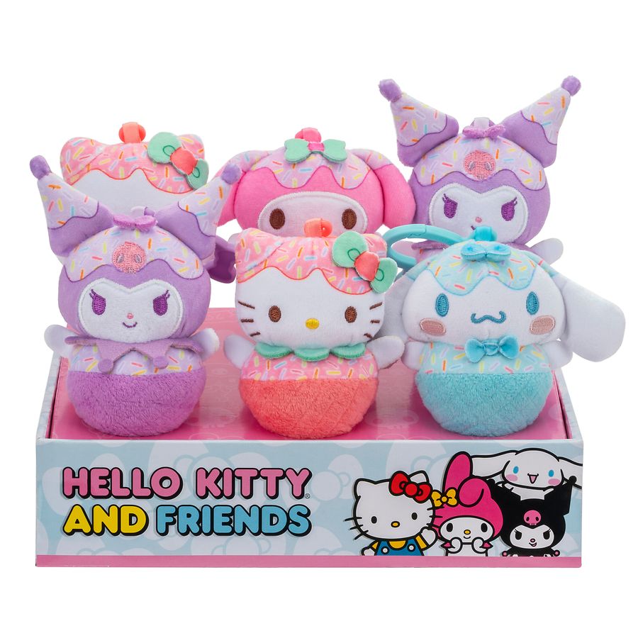 Hello Kitty Popsicle Clip-On Plush Assortment 4 Inch Multi | Walgreens