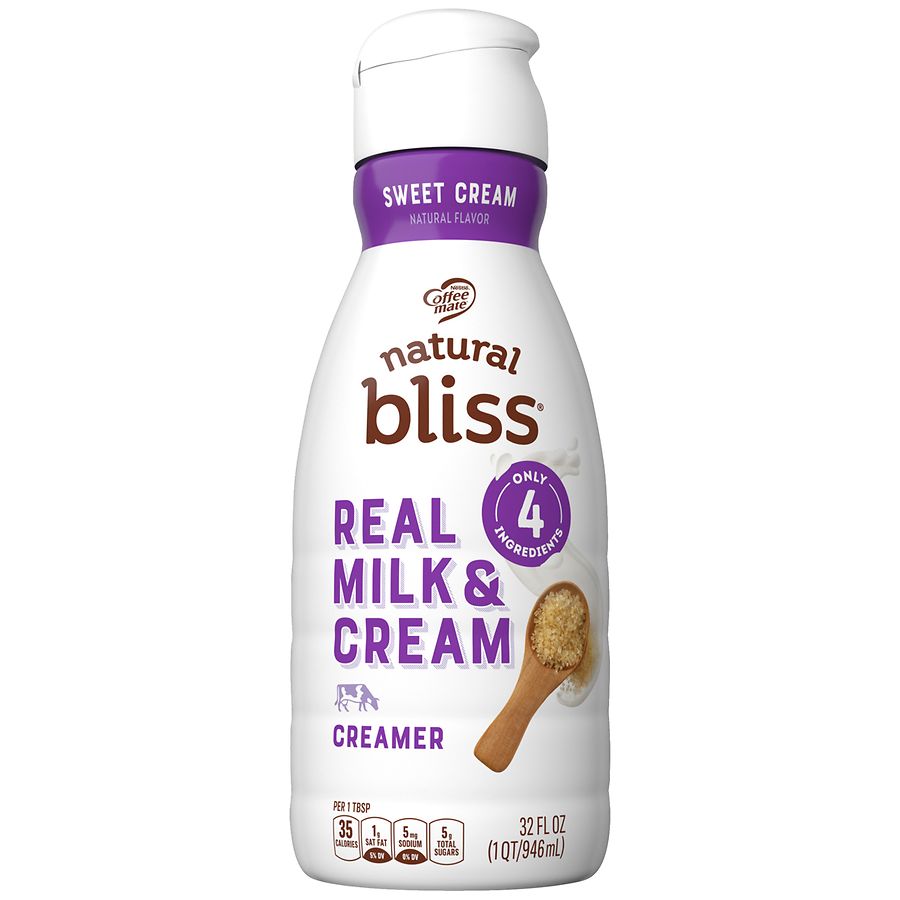 Coffee-mate Natural Bliss Real Milk & Cream Creamer Sweet Cream | Walgreens