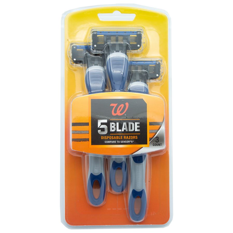 Walgreens Men's 5 Blade Disposable Razors | Walgreens