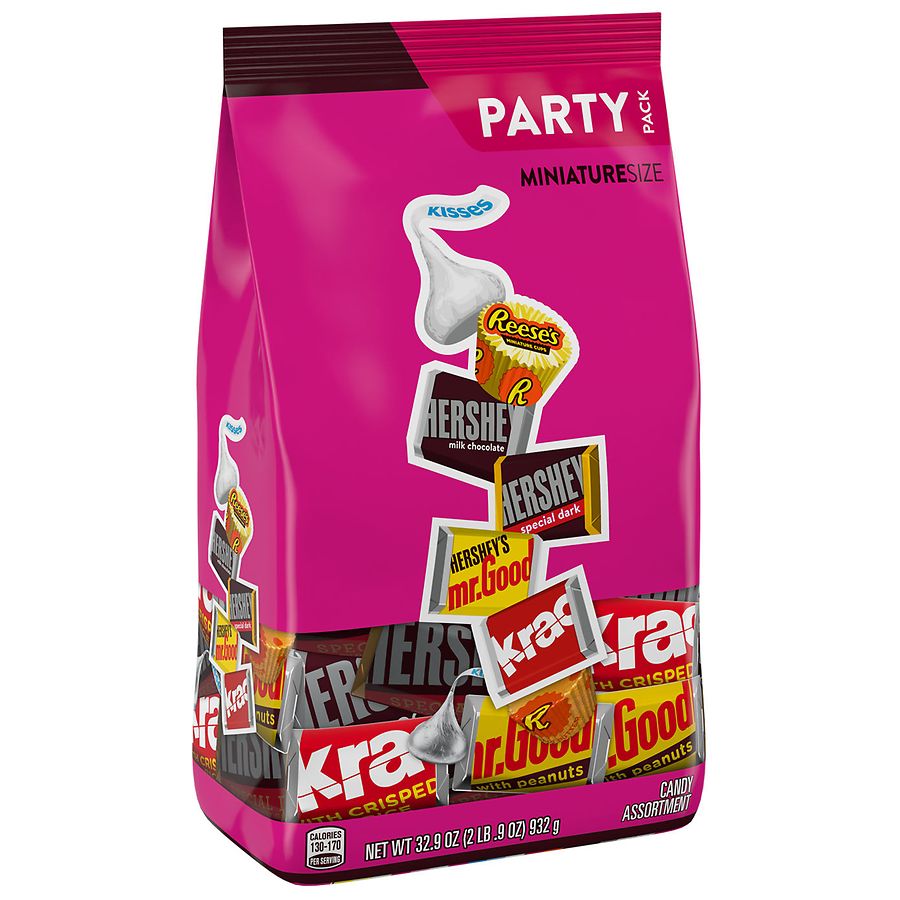 HERSHEY'S Miniatures Assorted Chocolate Candy, Party Pack Assorted ...