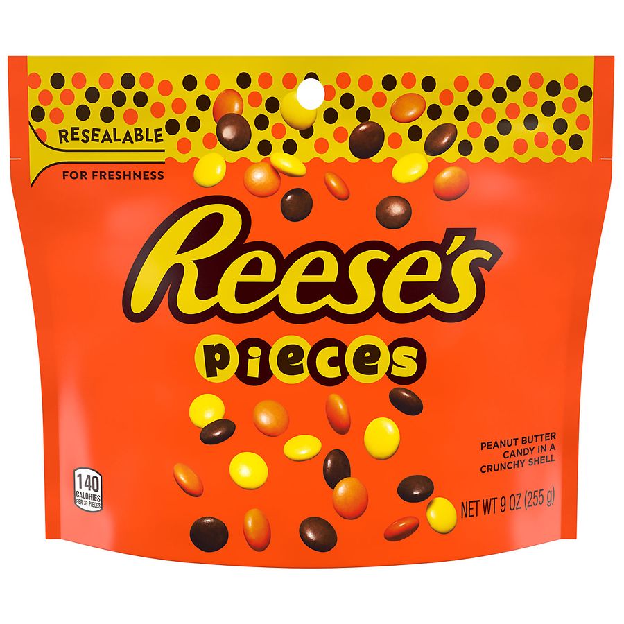 REESE'S PIECES Peanut Butter Candy In A Crunchy Shell, Bag | Walgreens